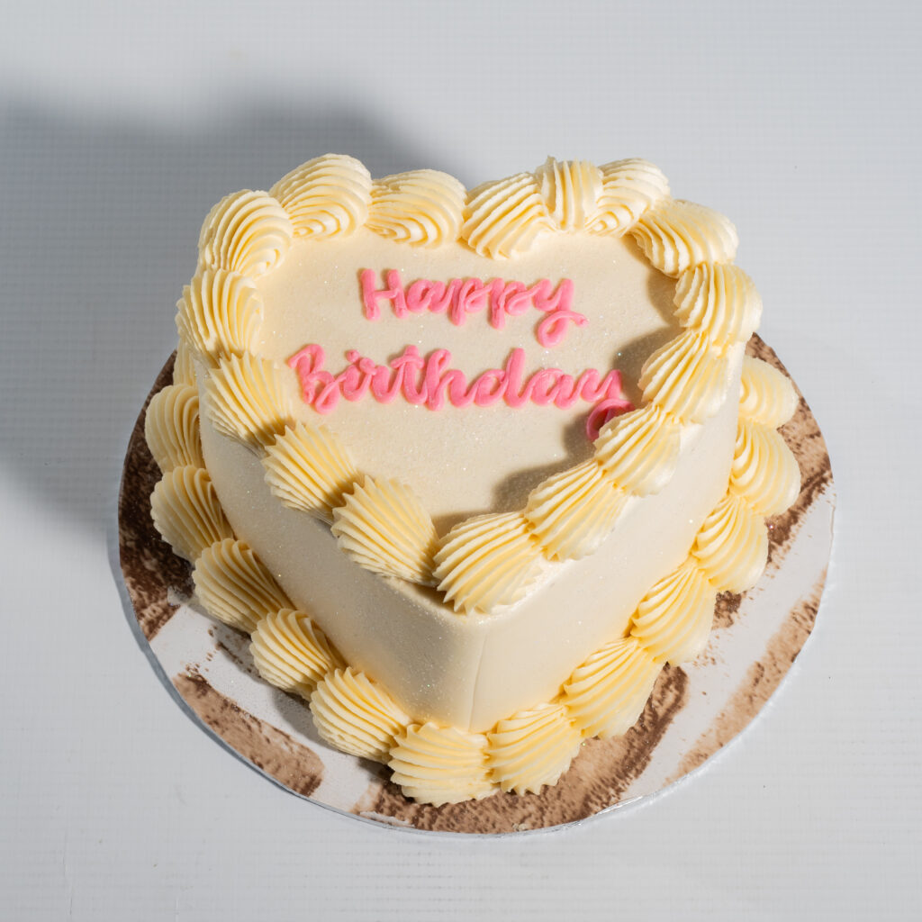 Personalise A Retro Heart Cake For The Love Of Your Life