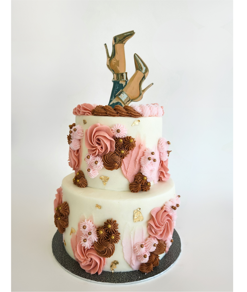Chic & Cheeky Cake - two-tiered | Order Online | Oh My Cake!